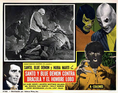 Demonio Vs Hombre Lobo Santo Y Blue Demon Contra Drácula Y El Hombre