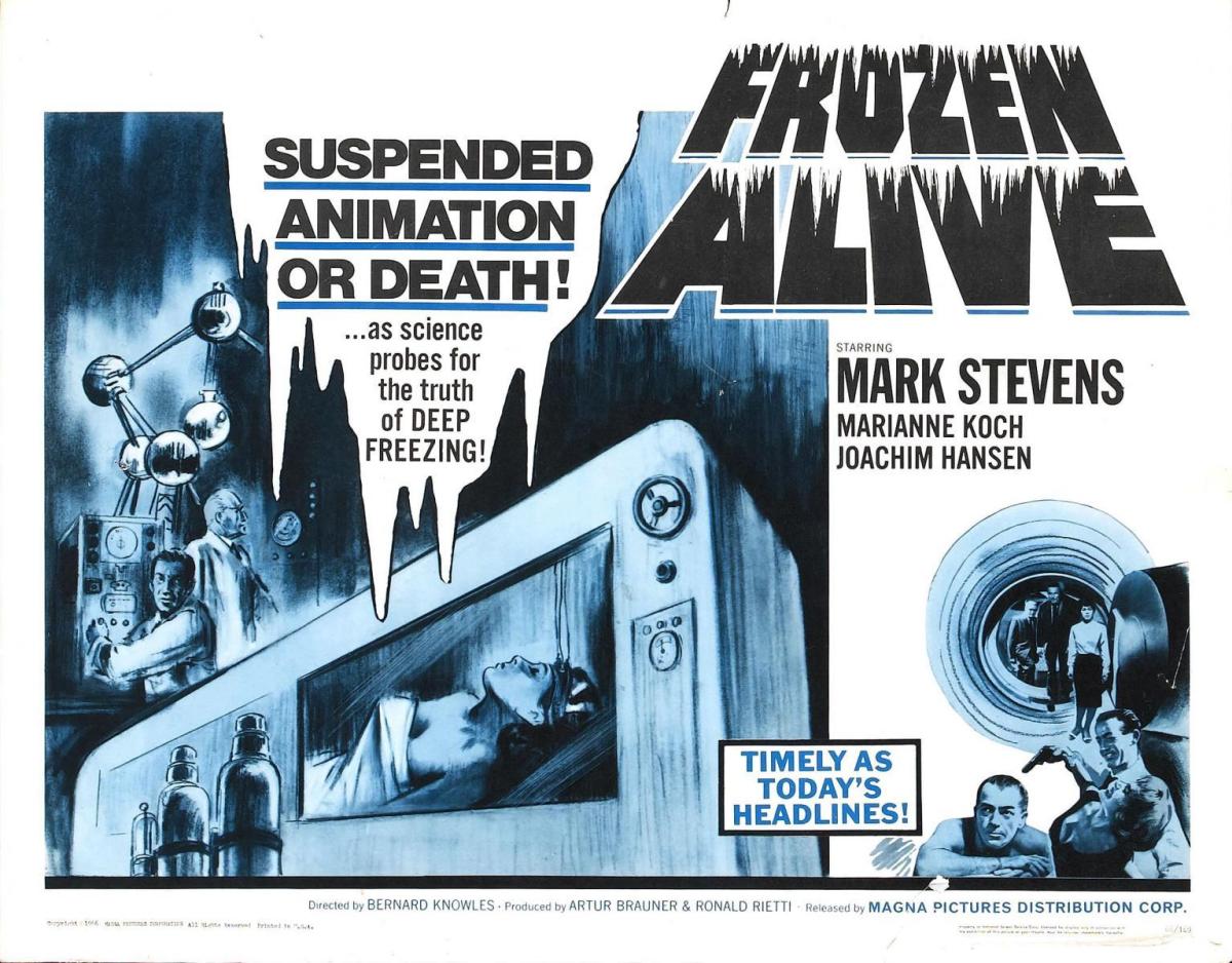 MILL CREEK NIGHTMARE WORLDS: Frozen Alive (1964) – B&S About Movies