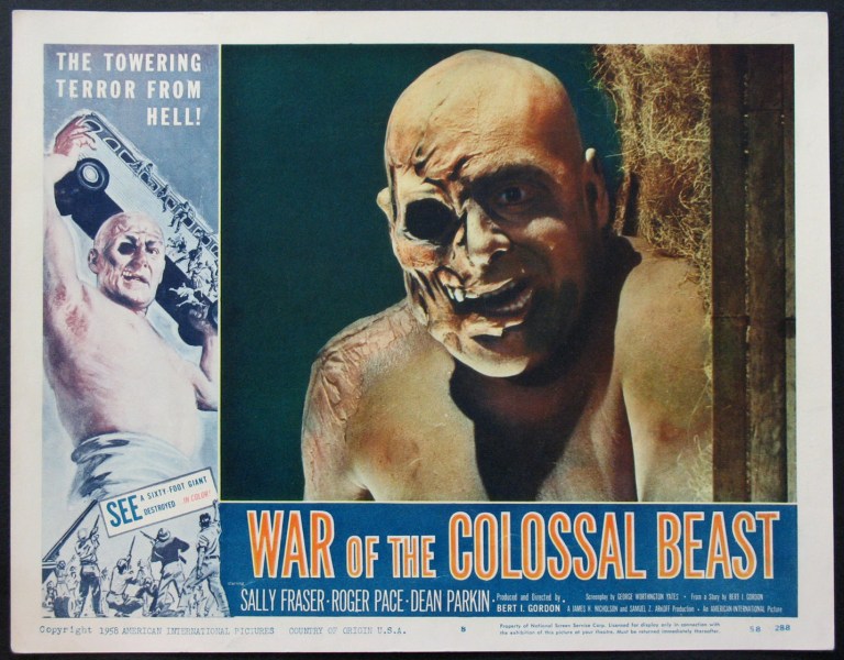 CHILLER THEATER MONTH: The Amazing Colossal Man (1957), War of the ...