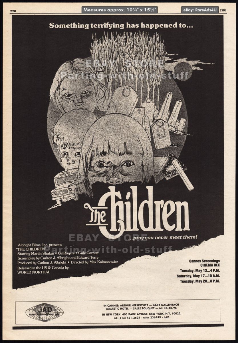April Ghouls Drive-In Monster-Rama 2024 Primer: The Children (1980) – B ...