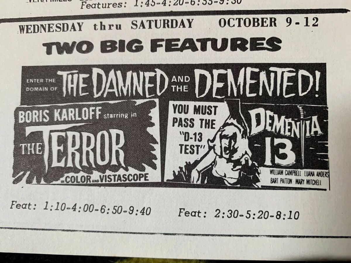 September Drive-In Super Monster-Rama 2024 Primer: The Terror (1963 ...